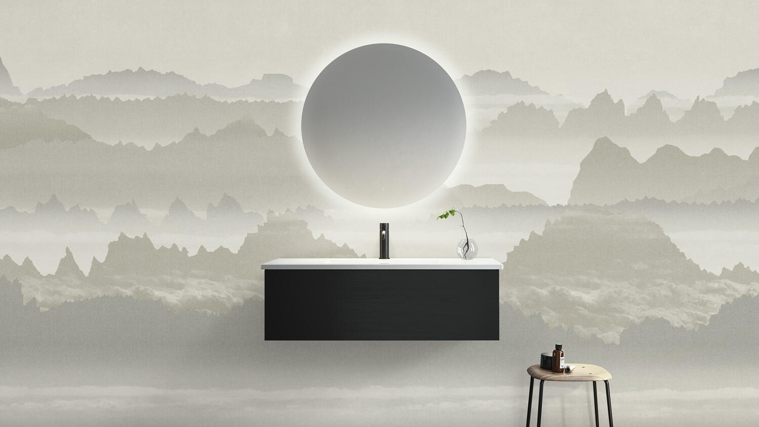 Aquarelle Wall HFS: PVC Wandbelag für Nassräume – Tarkett