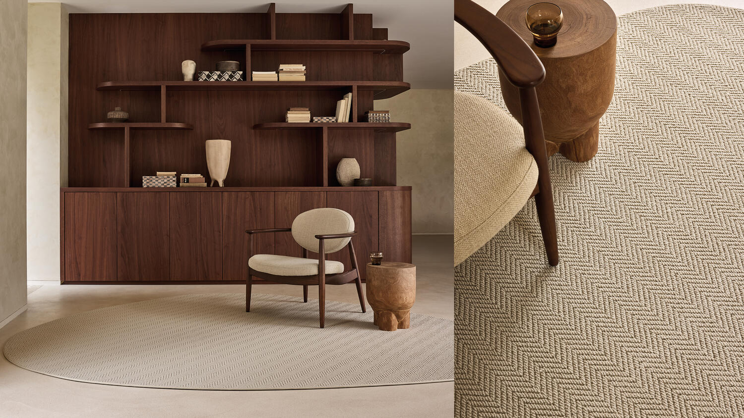 DESSO Bizet - Stijlvol wollen tapijt met speels patroon