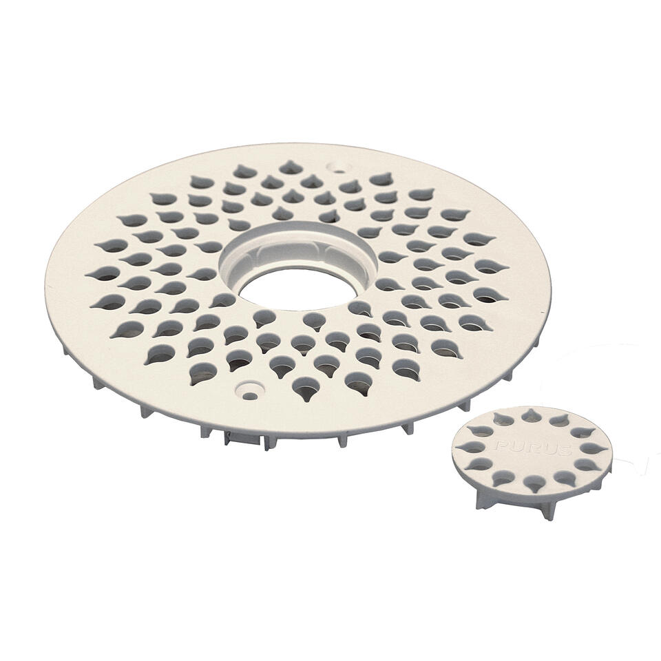 PVC grids drop 150 Round Shape gratings Aquasens - Wetroom System