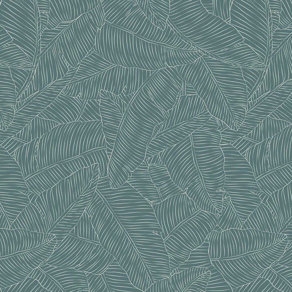 Leaf Banana FOREST GREEN Aquarelle Wall HFS Aquasens - Wetroom System