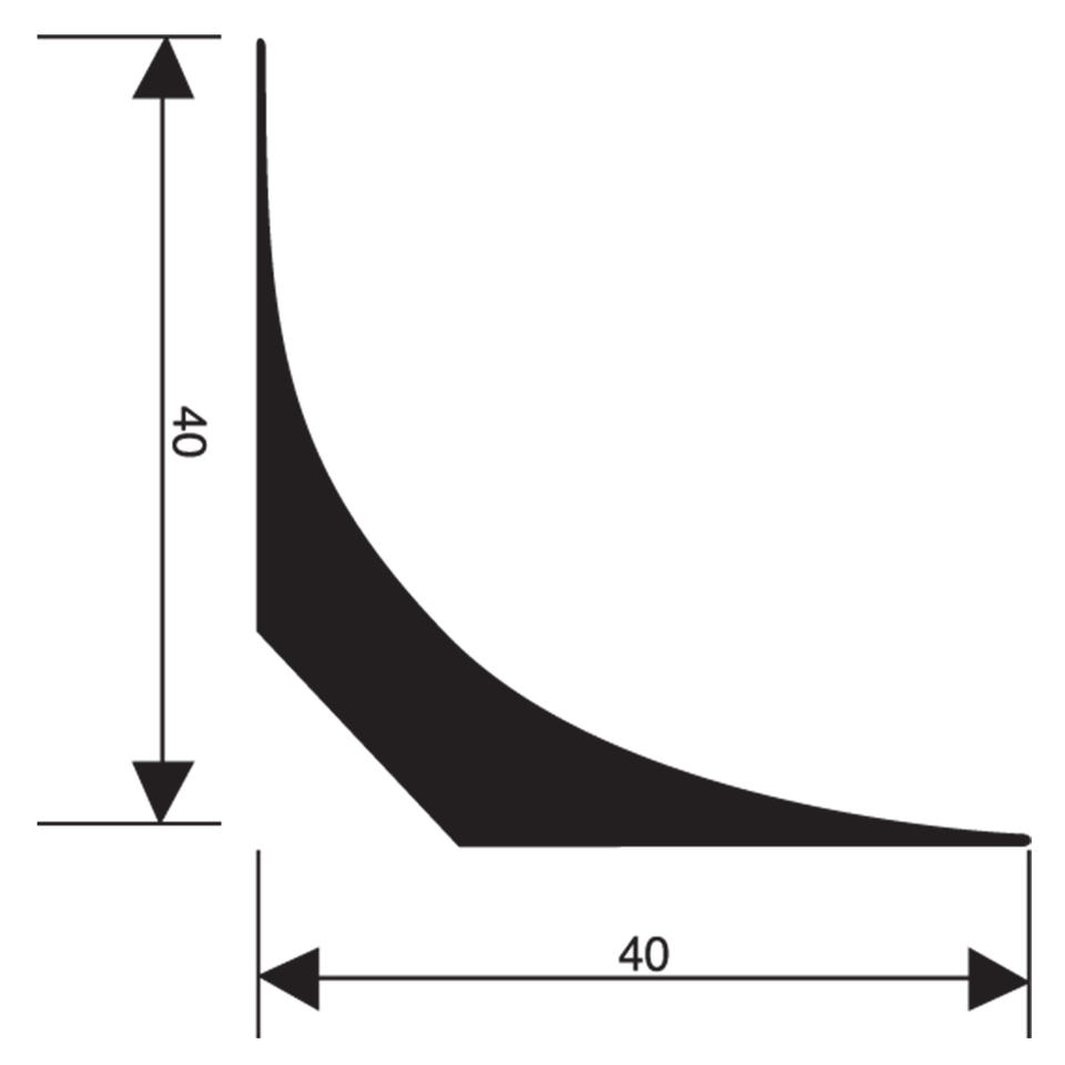 PA40 PVC holkeri Završne i prelazne lajsne