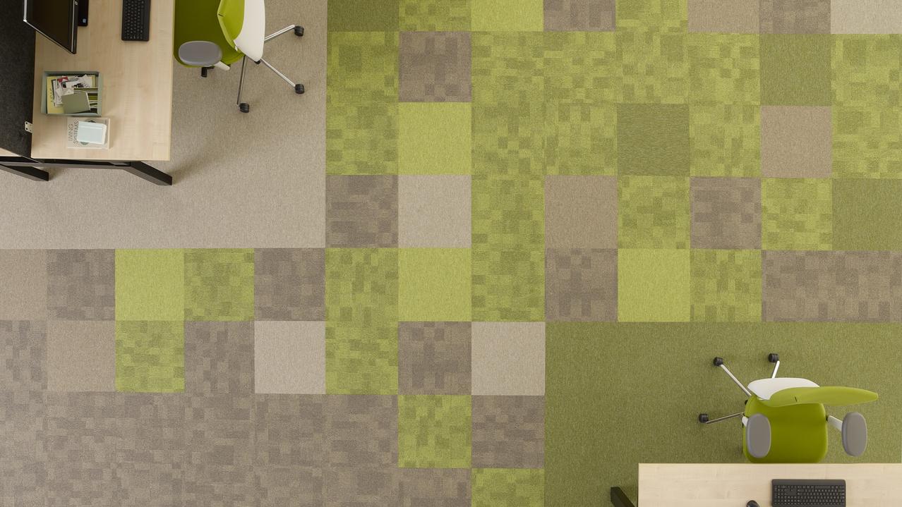 DESSO Essence carpet tile collection: Mix and match it your way.